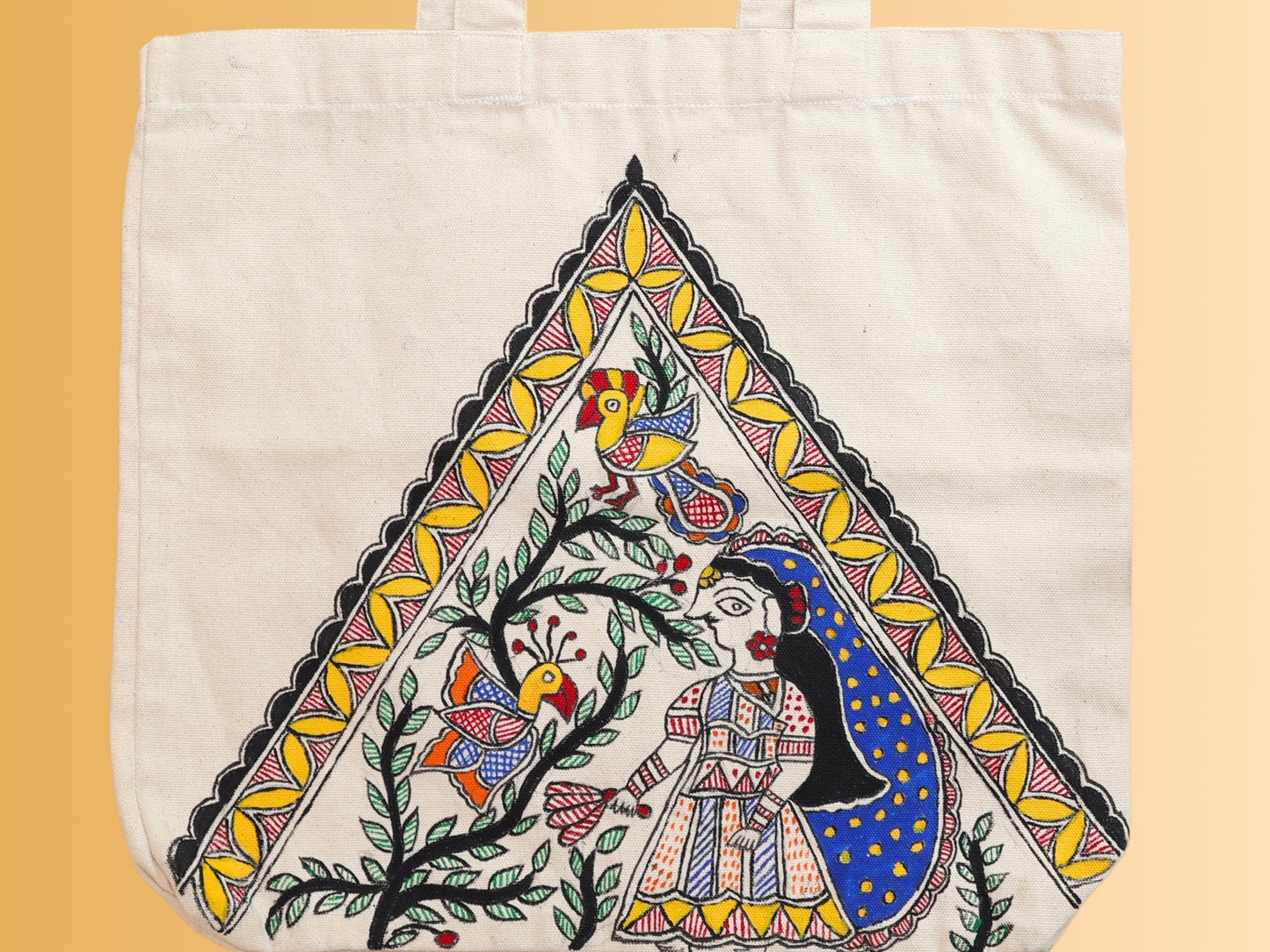 Handmade Madhubani Tote bags | Radha Van – Prashast